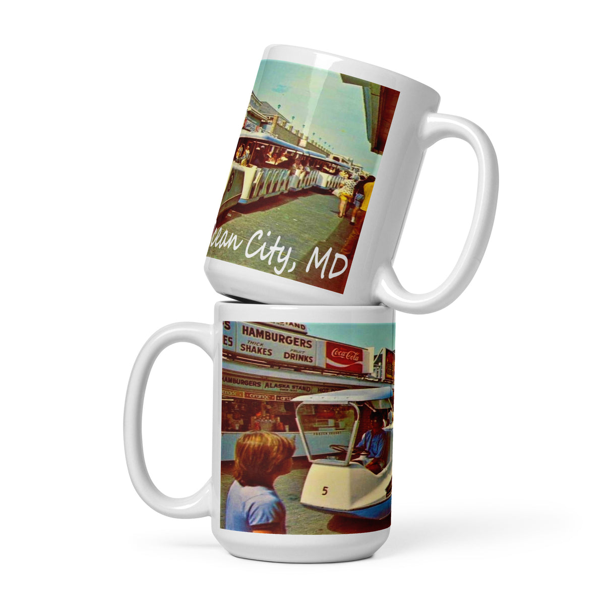 1980's Ocean City Tram Mug – Baltimore Nostalgia