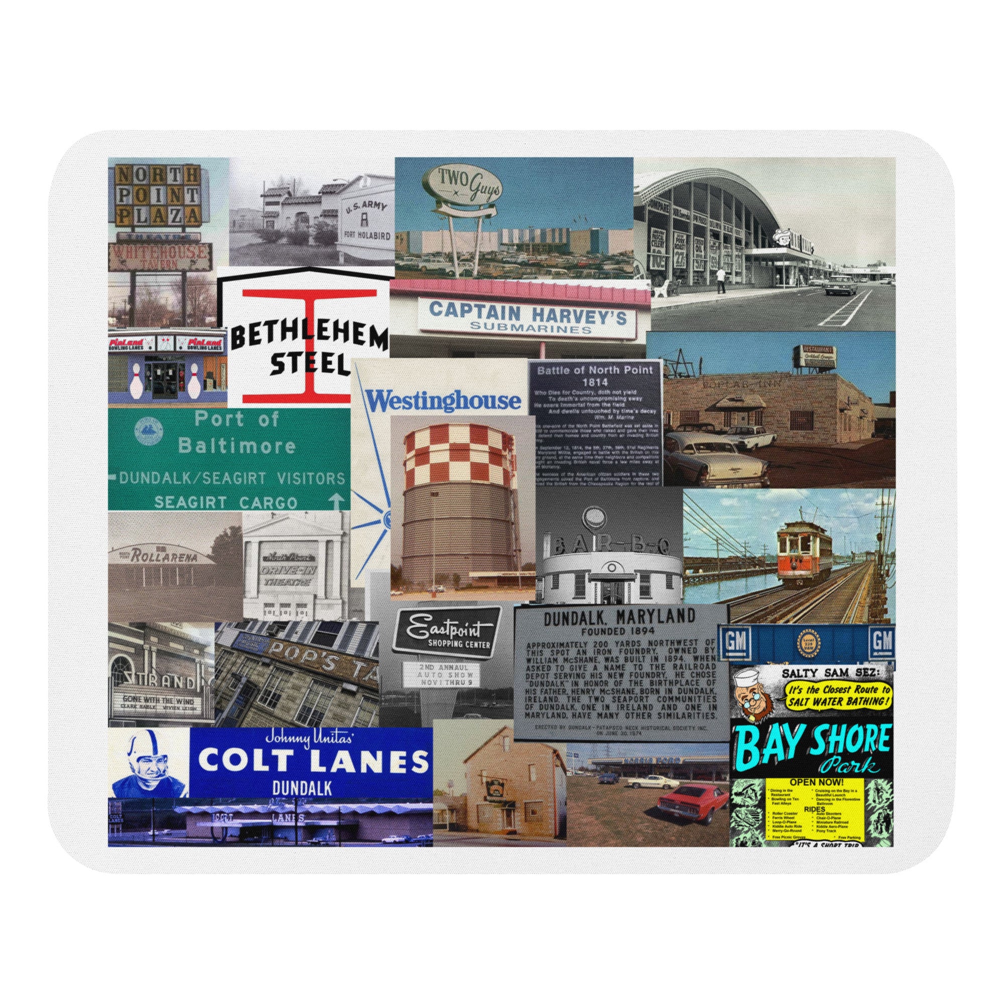 Dundalk Memories Mouse pad – Baltimore Nostalgia