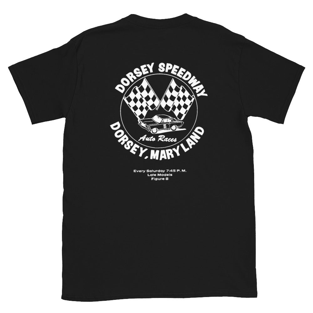 1985 Dorsey Speedway Vintage Logo Replica Black Shirt – Baltimore Nostalgia